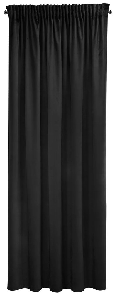 ZATEMŇOVACÍ ZÁVĚS NA PÁSCE PIERRE CARDIN SIBEL 140X270 CM ČERNÁ