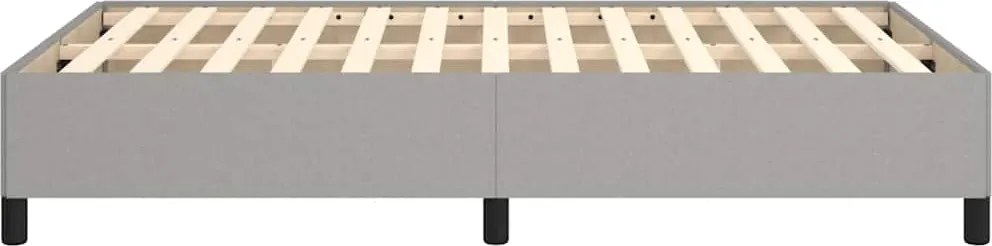 Rám postele bez matrací světle šedá 120x190 cm textil 3269631