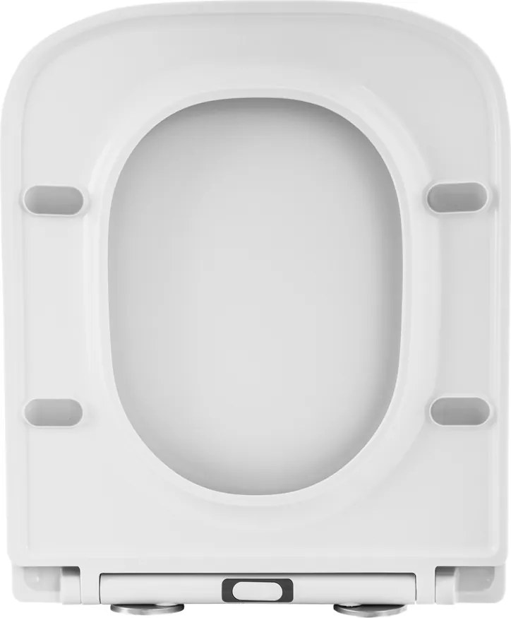 Gamma Venice, toaletní WC sedátko 435x362mm z duroplastu s pomalým zavíráním, bílá, GMA-VENICE