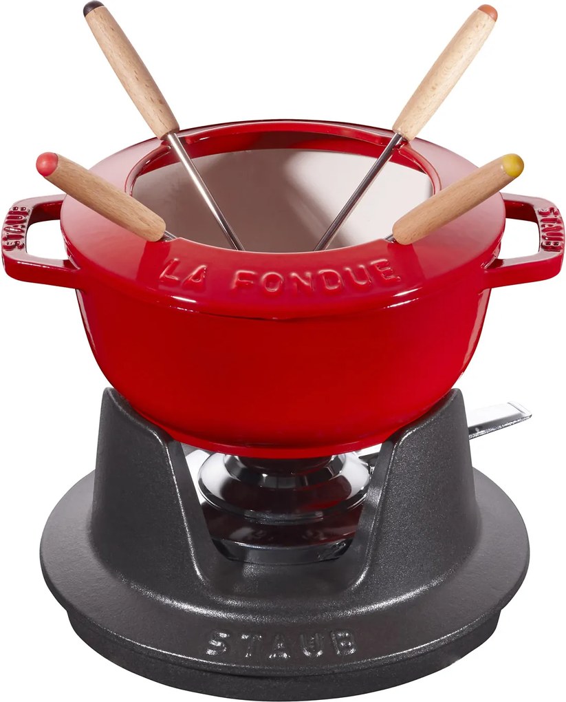 Staub Set na fondue višňový Ø 16 cm