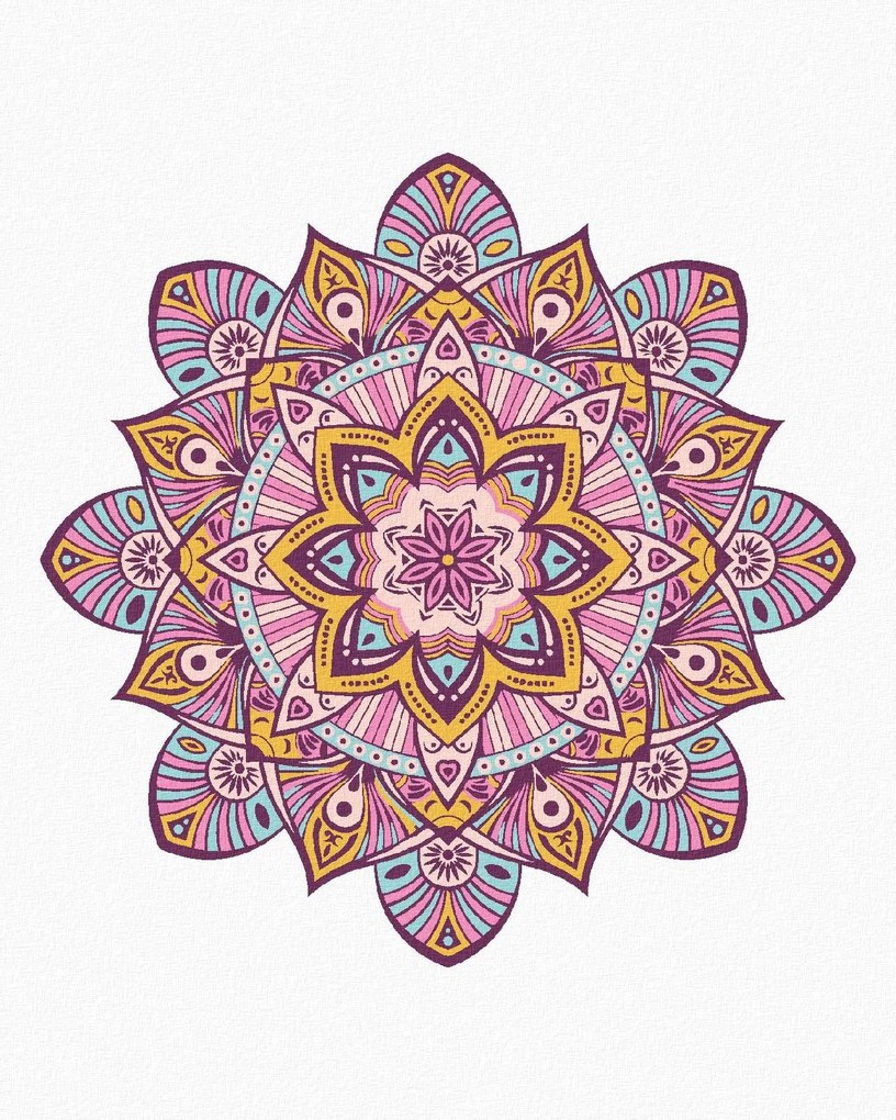 Diamantové malování diamondi - mandala vii, 40x50 cm, bez rámu a bez vypnutí plátna