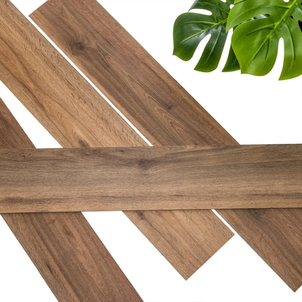WallArt Nástěnný panel vzhled dřeva dub sedlově hnědý - Default Title