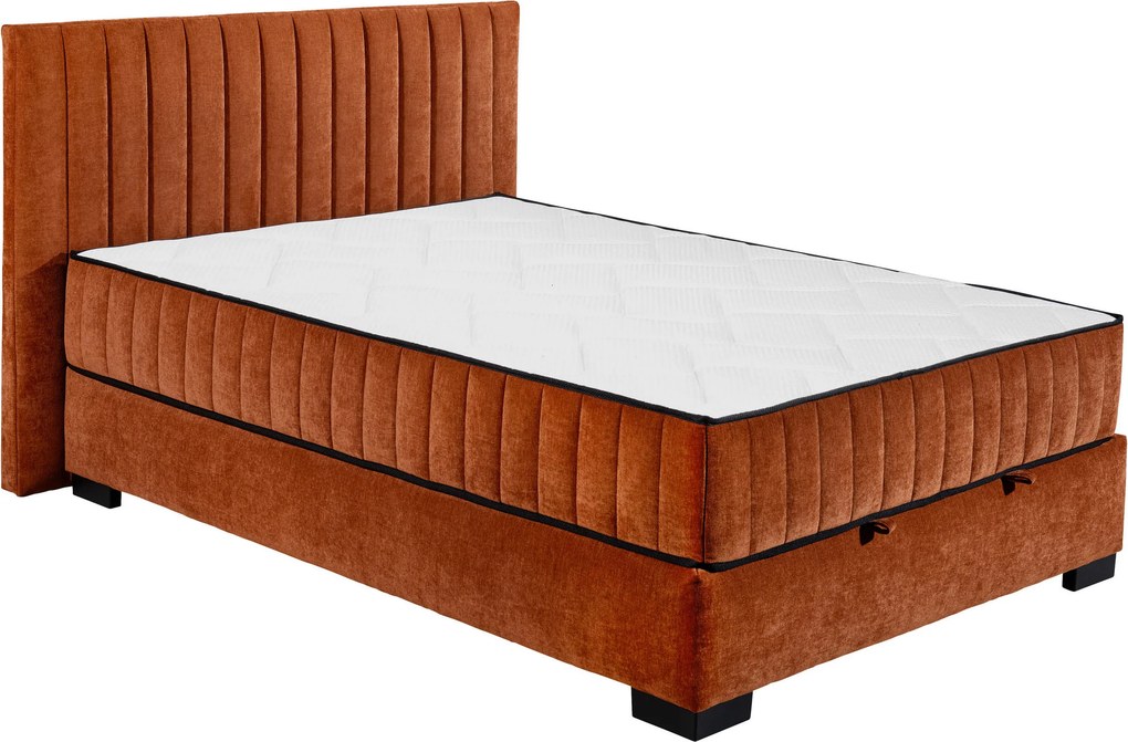 XXXLutz AMERICKÁ POSTEL, 140/200 cm, koňaková MID.YOU - Postele s úložným prostorem - 002220053908