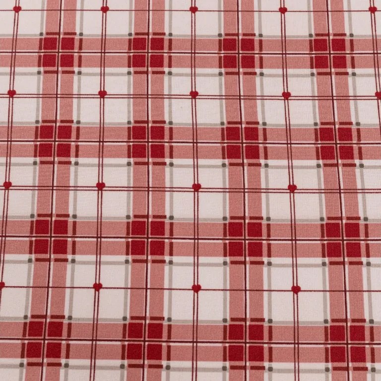 Prostěradlo z mikrovlákna TARTAN HEART barevné 180x200 cm