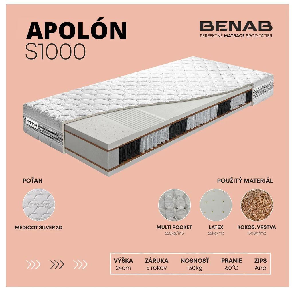 Taštičková matrace Benab Apollón S1000 200x120 cm (T4/T3). 763511