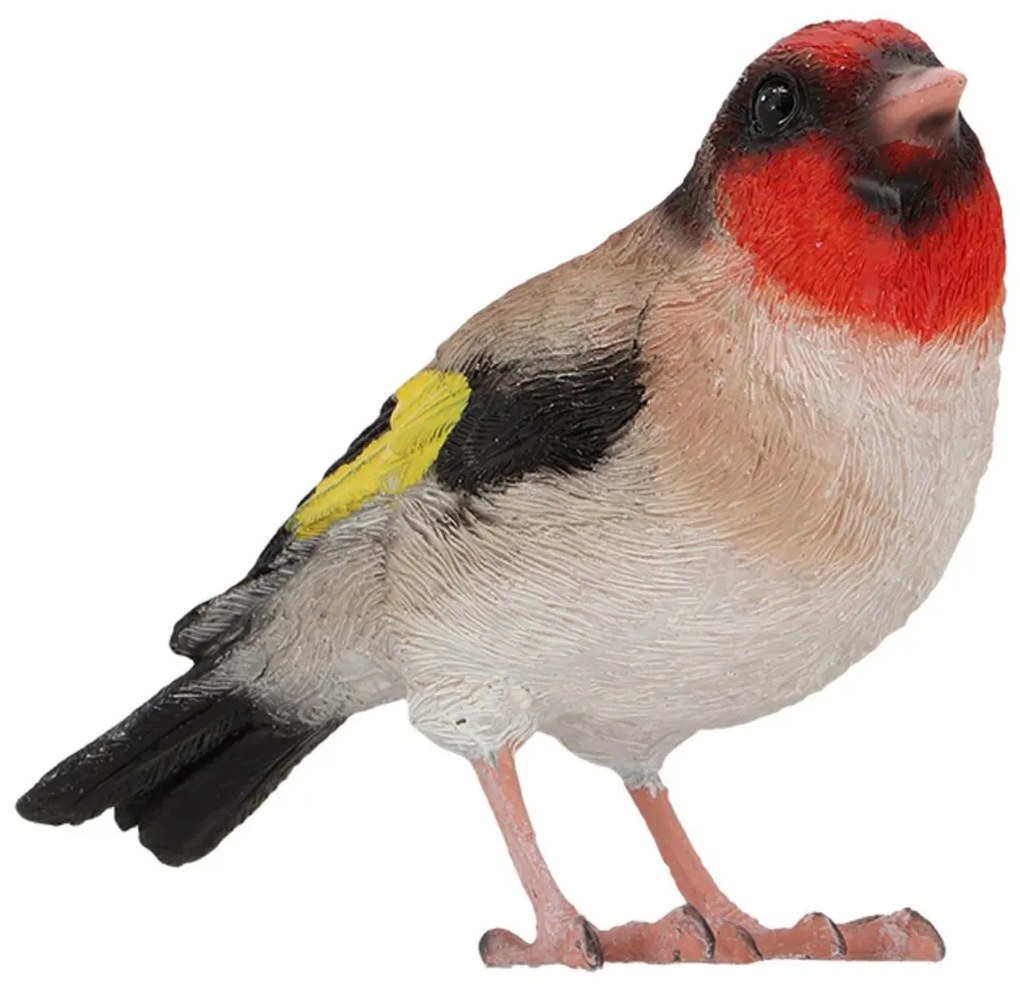 Zahradní figurka z polyesterové pryskyřice Bird, 12x8,5 cm, vícebarevná
