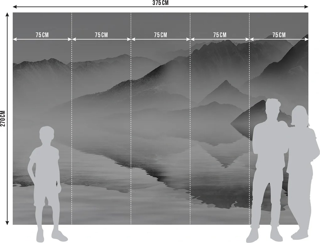 Fototapeta na míru Jezero a Hory | Vliesová fototapeta na zed' | DFTNS1284