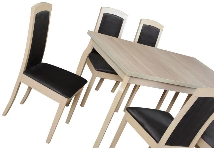 Drewmix Jídelní stůl ALBA 5 + doprava zdarma deska stolu artisan, nohy stolu bílá