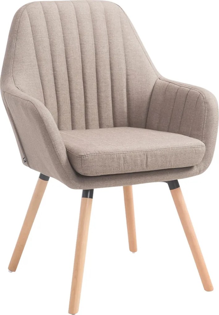 Židle Florian látka přírodní konstrukce – taupe