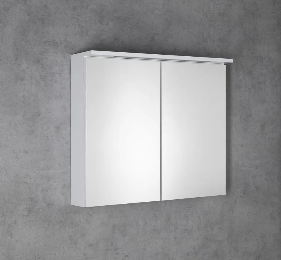 Aqualine Aqualine, KAWA STRIP Galerka s LED osvětlením 80x70x22cm, bílá, WGL80S