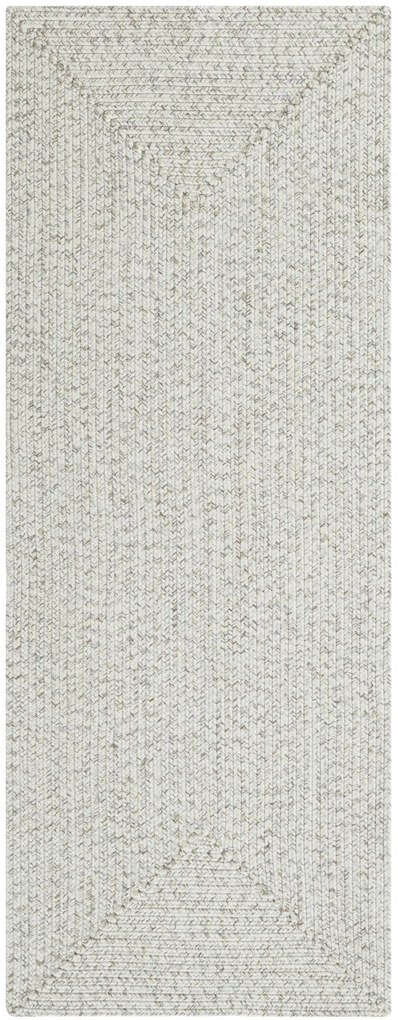 Hanse Home, Kusový koberec Braided 105553 Light Melange – na ven i na doma, 80x200, bílá, chodba / předsíň