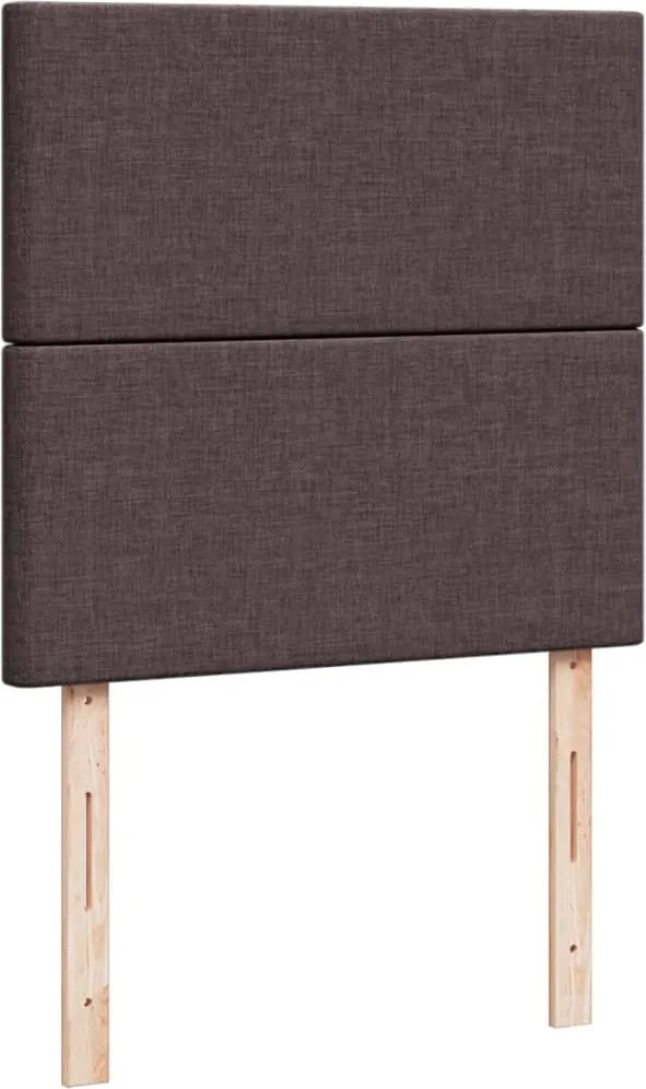 Box spring postel s matrací tmavě hnědá 100 x 200 cm textil 3292695