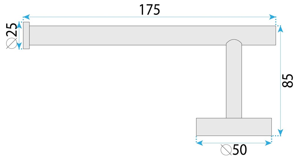 Rea Modern, držák na toaletní papír, 6611, měděná matná, REA-98016