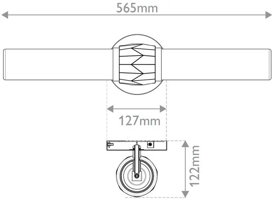 Hinkley HK-ELLISON2-BK-HB -Koupelnové svítidlo ELLISON 2xE27/40W/230V IP44 zlatá