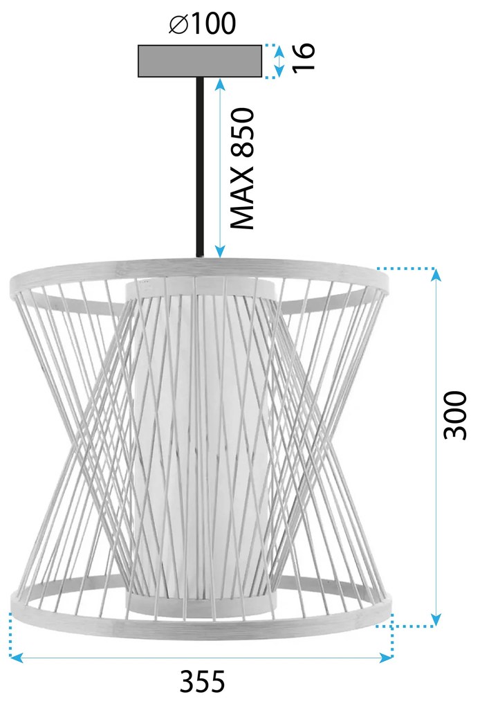 Toolight Závěsné osvětlení BOHO 5C NEW OSW-03615