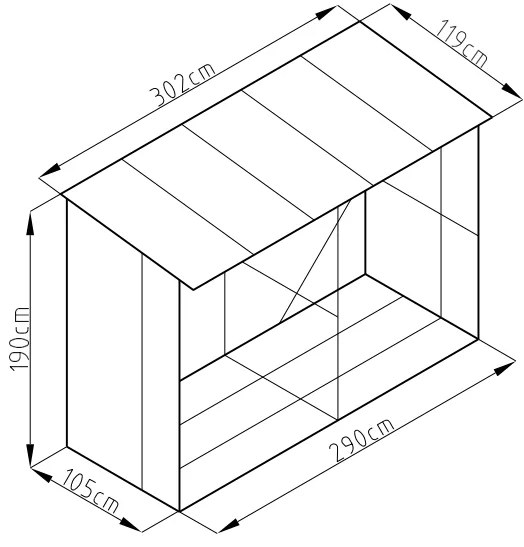 Rojaplast WA-C dřevník