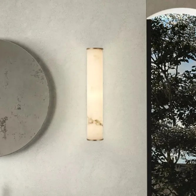 Searchlight 61185-1GO Stmívatelné nástěnné LED svítidlo MARBLE IP44, ZLATÉ