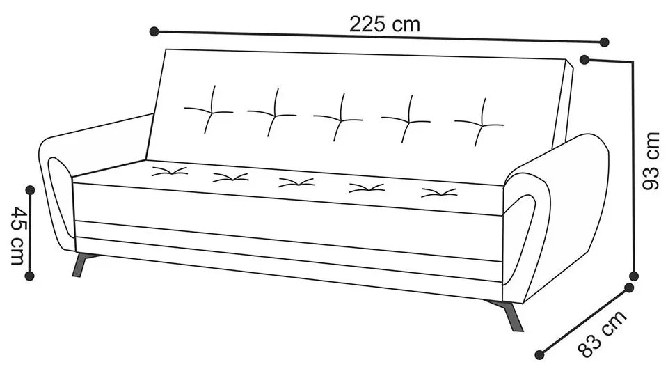 Sedací sestava KAJA 3+1+1 | světle hnědá