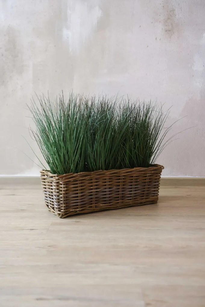 Přírodní truhlík FLORET, ratan, délka 60 cm, natur