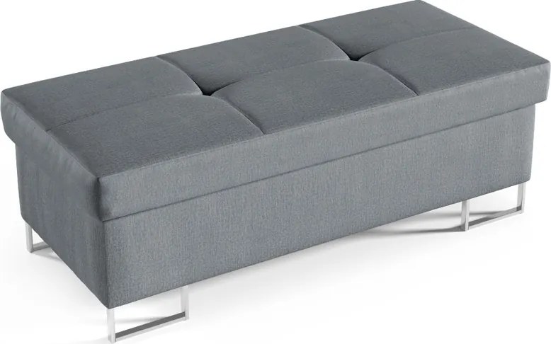 Eka Podnožka WILIAM 105 cm Barva látky: Fialová (Kronos 03)