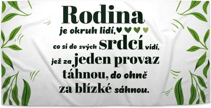 Sablio Ručník Rodina 5 - 30x50 cm