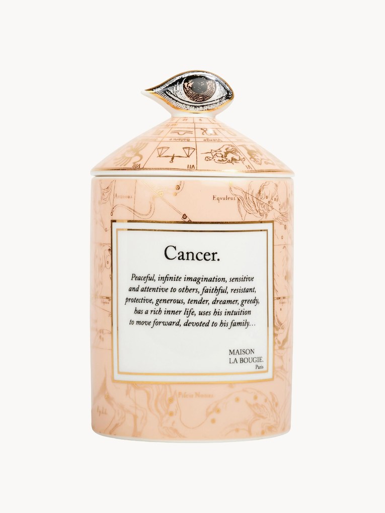 Ručně vyrobená vonná svíčka Cancer (bergamot & vetiver)