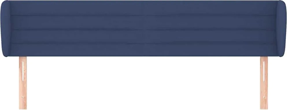 Čelo postele typu ušák modré 183x23x78/88 cm textil 3117304