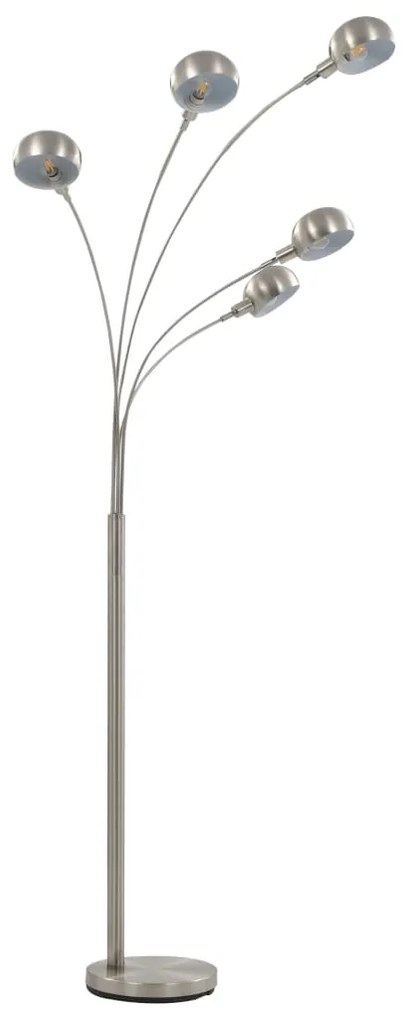 vidaXL Marketos Stojací lampa 200 cm 5 x E14 stříbrná