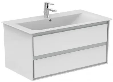Ideal Standard Connect Air - Skříňka pod umyvadlo, 100x44x52 cm, lesklá bílá/světlá šedá mat E0821KN