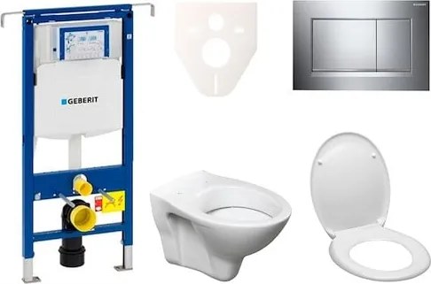 Cenově zvýhodněný závěsný WC set Geberit do lehkých stěn / předstěnová montáž + WC Ceramia S-Line Pro 111.355.00.5ND6