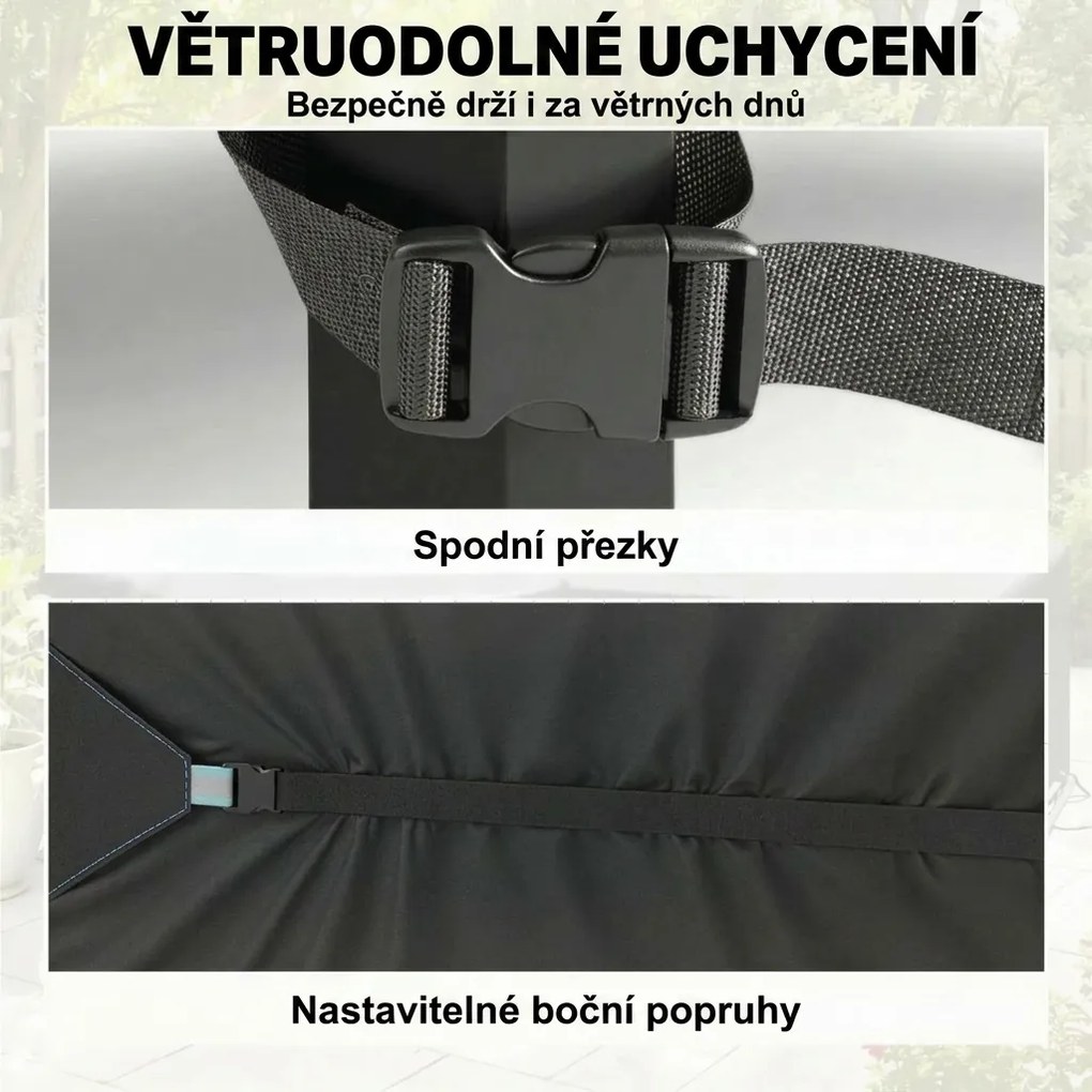 Ochranný obal na zahradní nábytek, 180 x 120 x 74 cm 84K-110V00BK