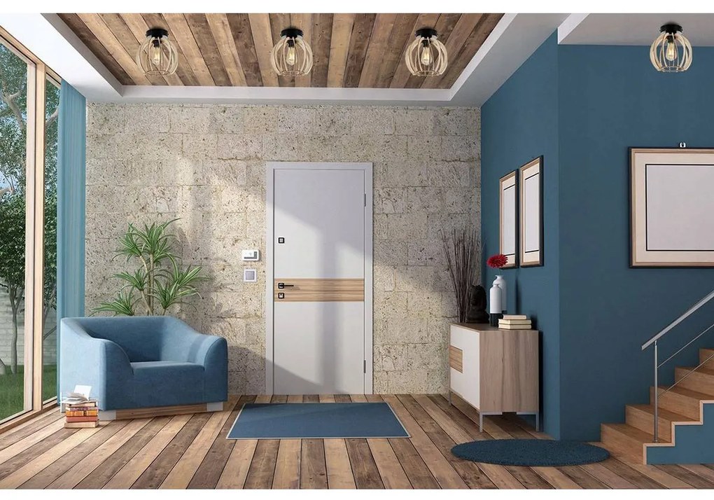 Stropní svítidlo Timber 1, 1x dřevěné stínítko