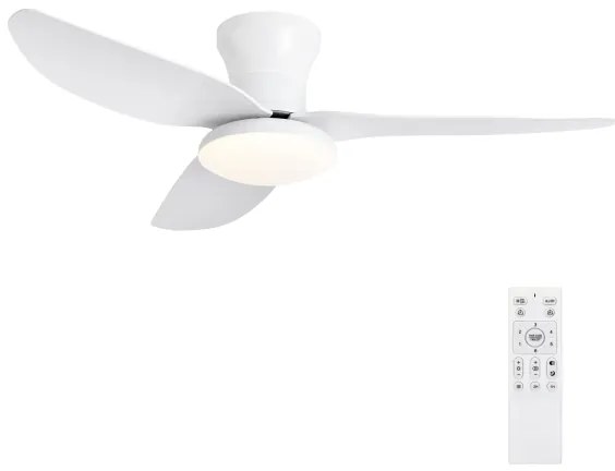Brilagi - LED Stmívatelný stropní ventilátor LED/30W/230V 3000-6500K bílá + DO