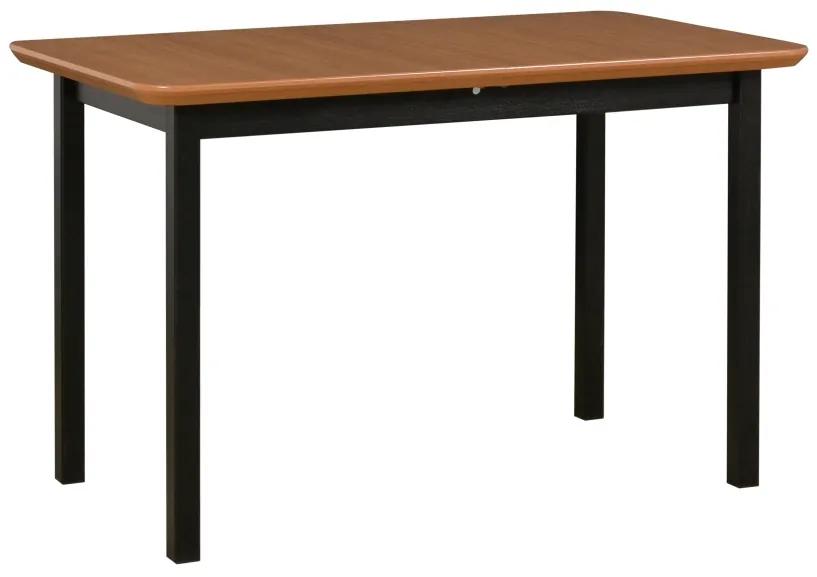Jídelní stůl Miro Zvolte barvu nožek: Černá, Barva horní desky stolu (dýha): Buk přirodní