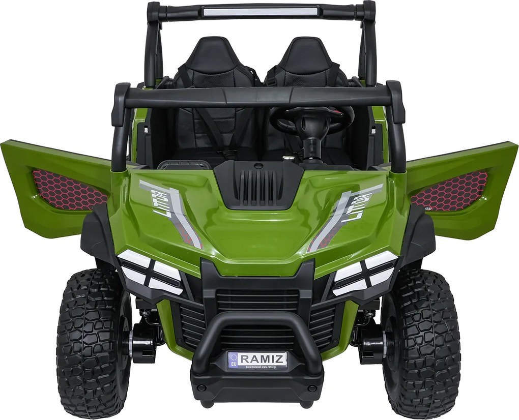 Ramiz Elektrická bugina Gravity pro děti zelená + pohon 4x4 + dálkové ovládání