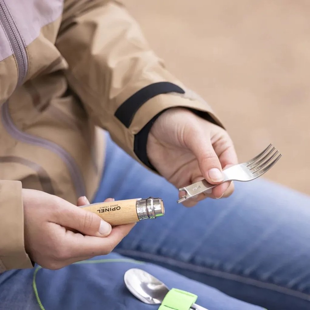 Opinel Cestovní sada příborů Picnic Plus s nožem No.08