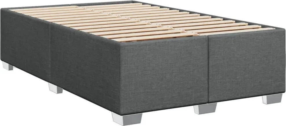 Rám postele bez matrací tmavě šedá 120x190 cm textil 3284458