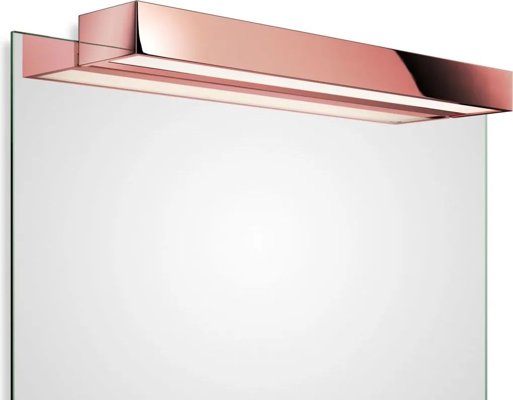 Světlo nad zrcadlo Box Clip On LED 2700K 60 cm růžové zlato