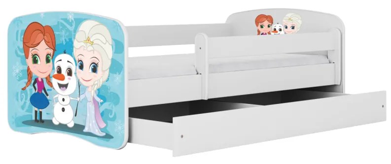 Dětská postel Babydreams Sněhové princezny bílá