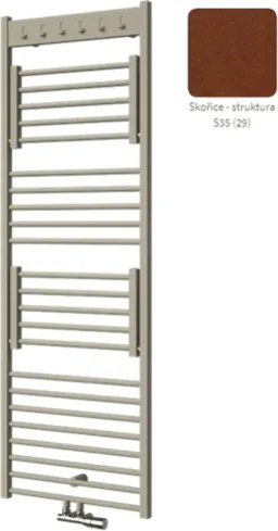 Isan Flexi radiátor kombinovaný s háčky 155x60cm skořice DFLH15550600SKO