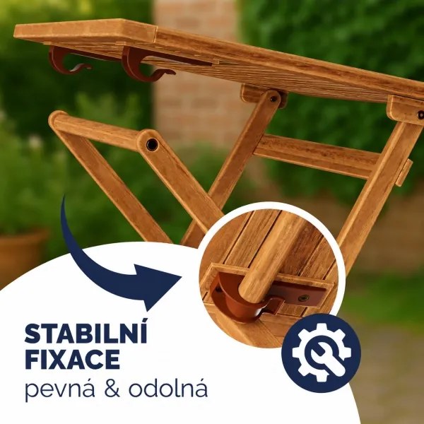 Zahradní skládací stolek Akario 70x70