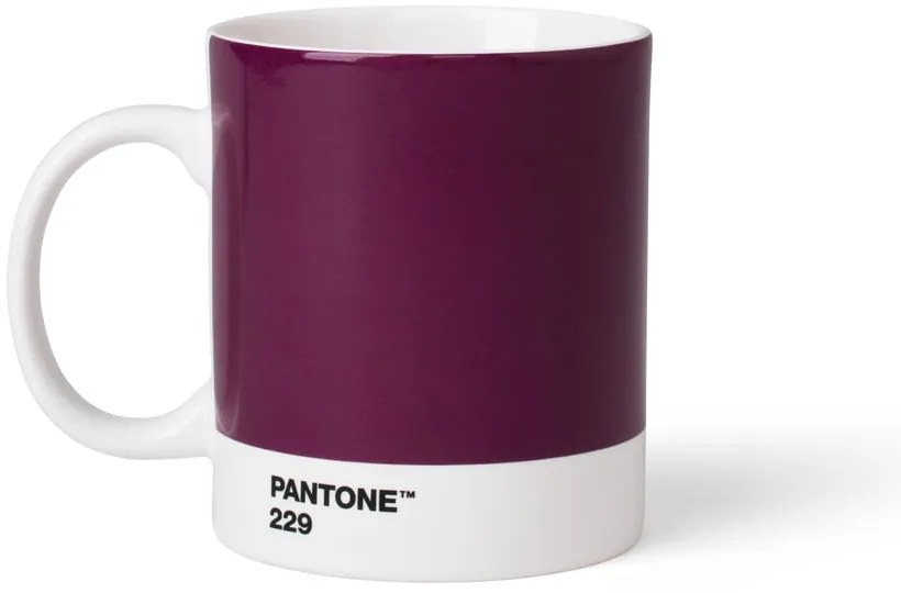 Tmavě fialový keramický hrnek 375 ml Aubergine 229 – Pantone