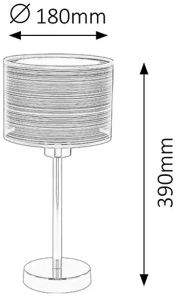 Rabalux 2631 - Stolní lampa ANASTASIA E27/60W