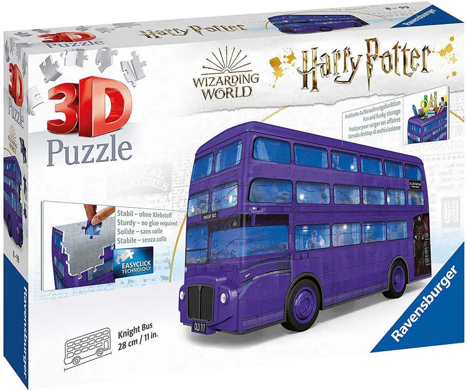 RAVENSBURGER Puzzle 3D Autobus Harry Potter stojánek na tužky 216 dílků 2411158