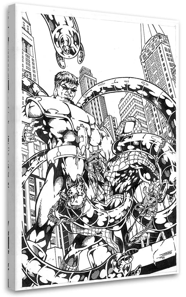 Gario Obraz na plátně Velkoruký komiks - Saqman Rozměry: 40 x 60 cm