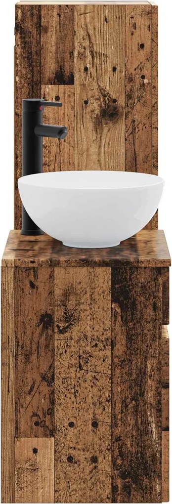 Sada koupelnového nábytku 2 ks Staré dřevo 33 x 34,5 x 100 cm 3406141