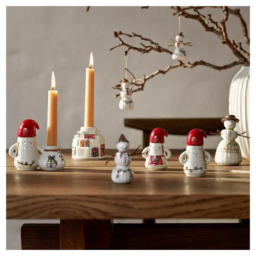 Keramický svícen s vánočním motivem Hammershøi Christmas Father Elf – Kähler Design