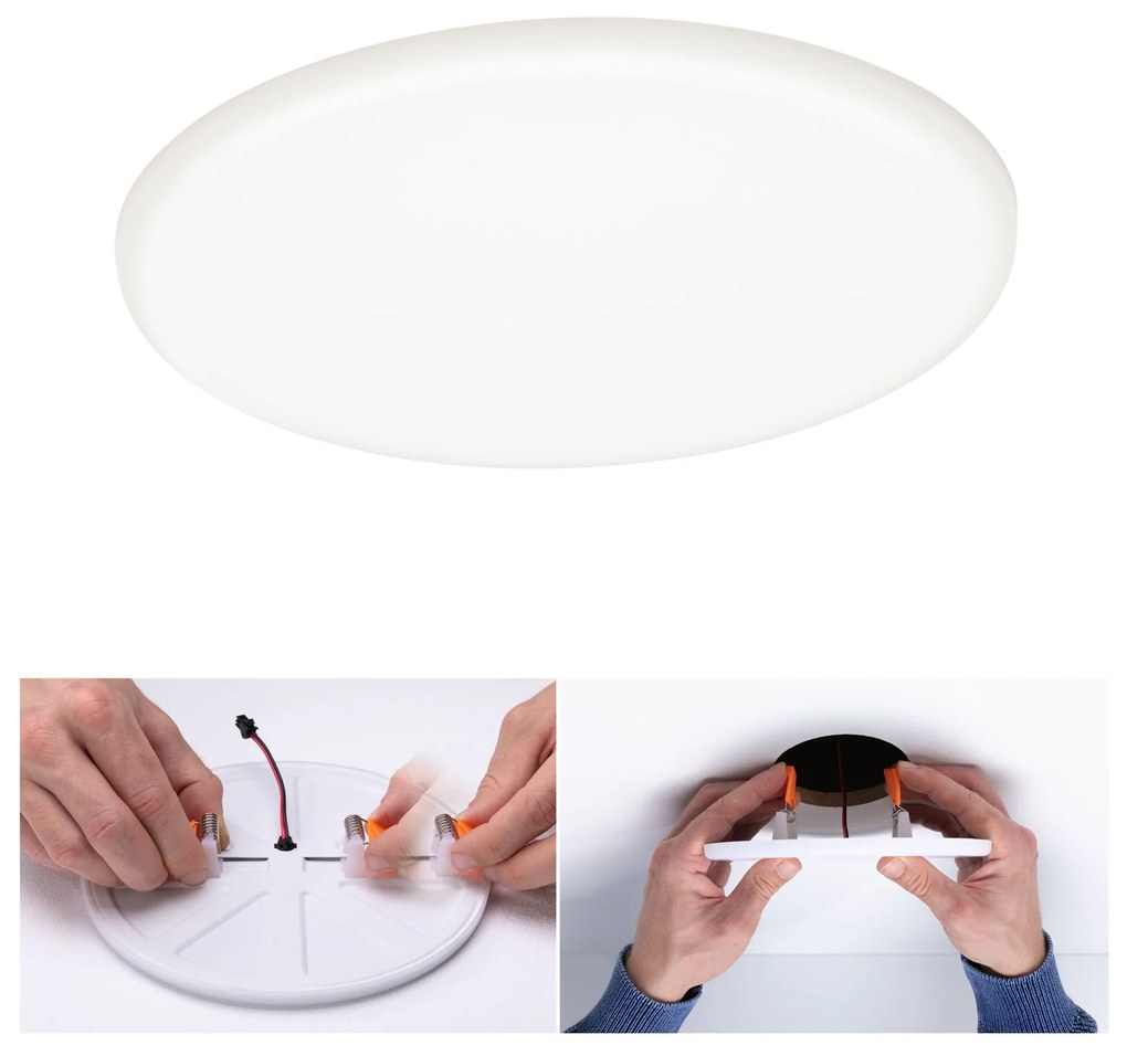 Paulmann 92392 Veluna VariFit, kulaté zápustné svítidlo, 17,5W LED 4000K, prům.  18,5cm, IP44