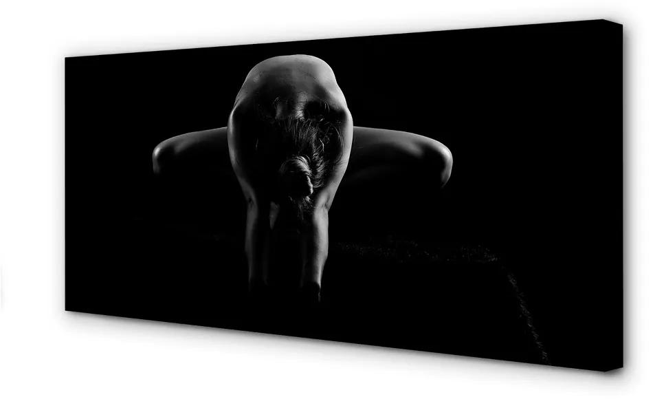 Obrazy na plátně Žena černé a bílé 125x50 cm