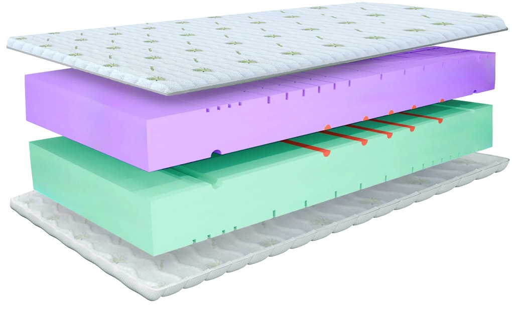 Wilsondo Pěnová zdravotní matrace Ergo 100x200